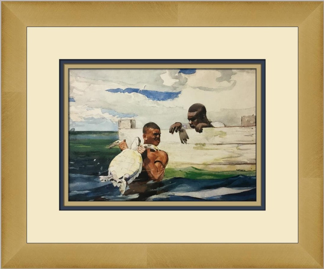 Winslow Homer Turtle Pound Custom Framed Print - Etsy