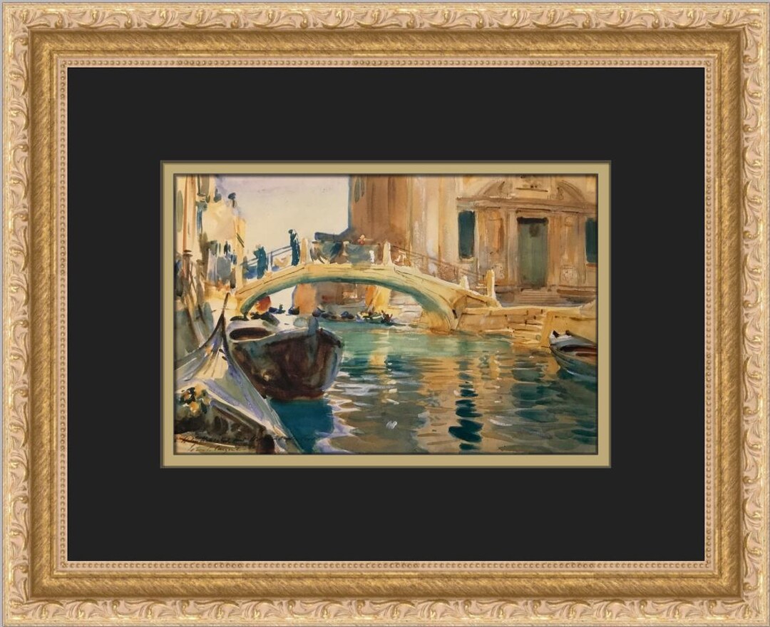 John Singer Sargent Ponte San Giuseppe in Venice Custom Framed Print - Etsy