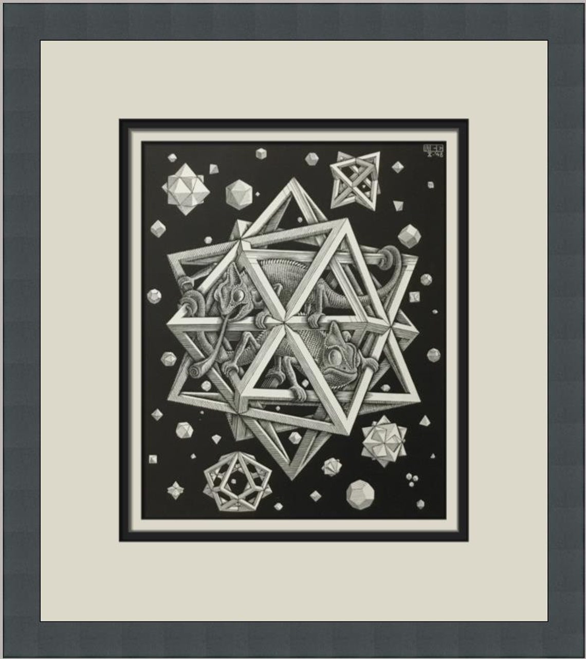 M.C. Escher MC Escher Stars Custom Framed Print - Etsy