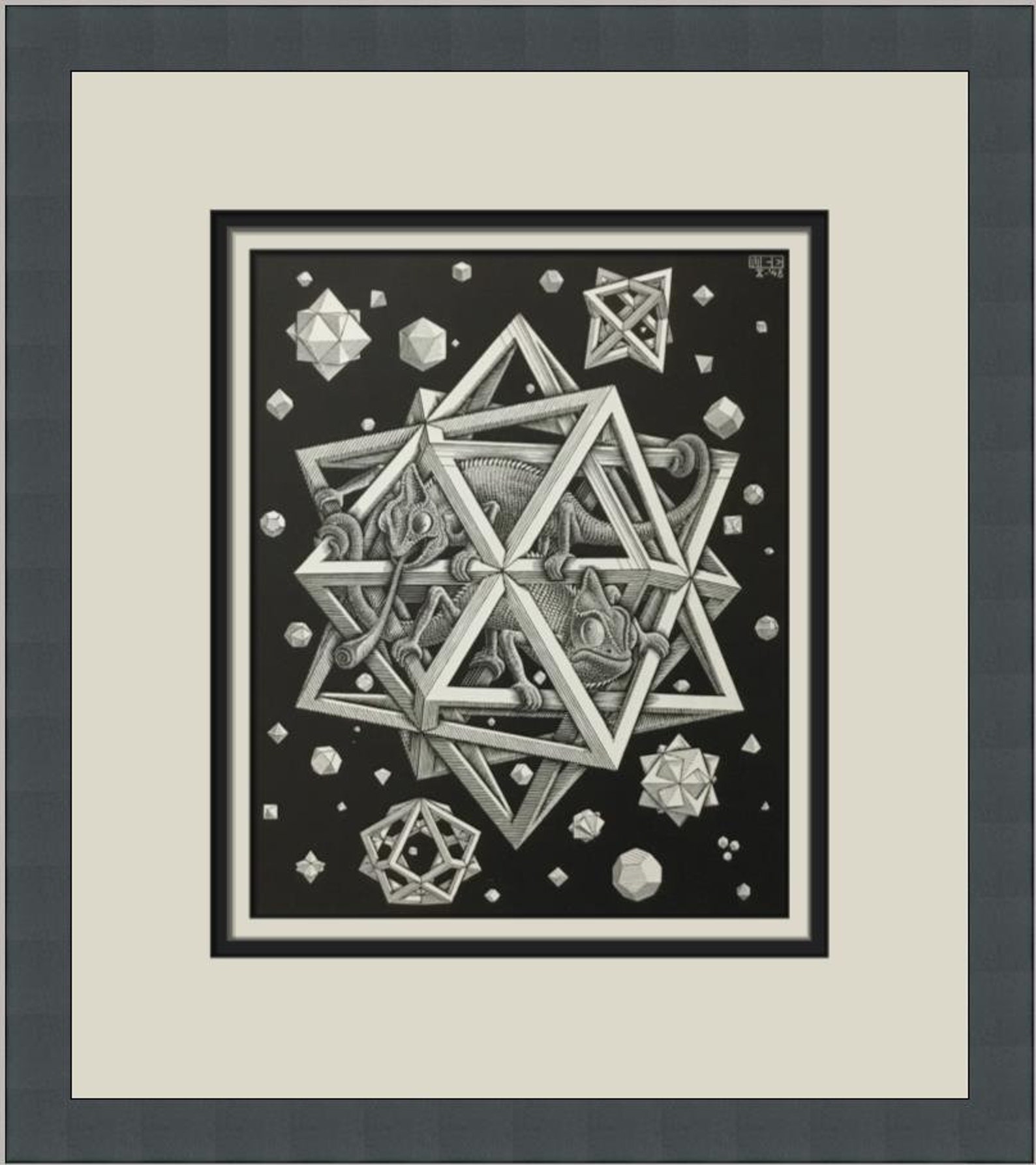 M.C. Escher MC Escher Stars Custom Framed Print - Etsy