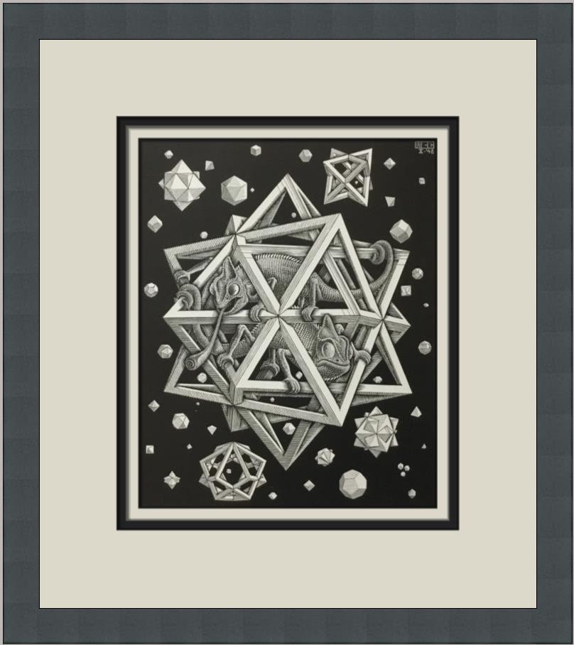 M.C. Escher MC Escher Stars Custom Framed Print - Etsy