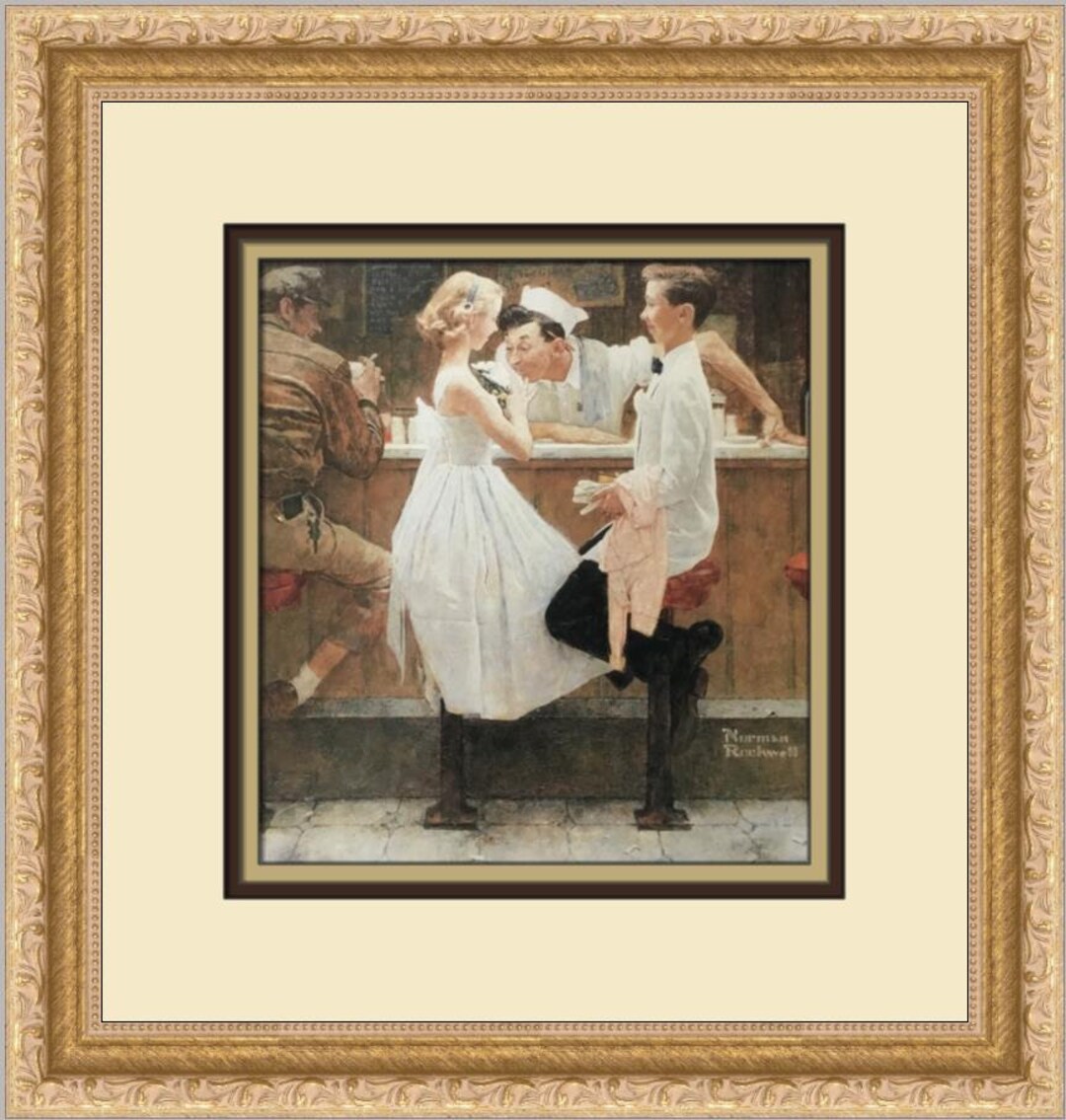 Norman Rockwell After the Prom Custom Framed Print - Etsy