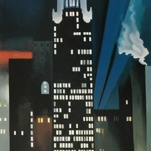 Georgia O'keeffe Radiator Building at Night New York Custom Framed ...