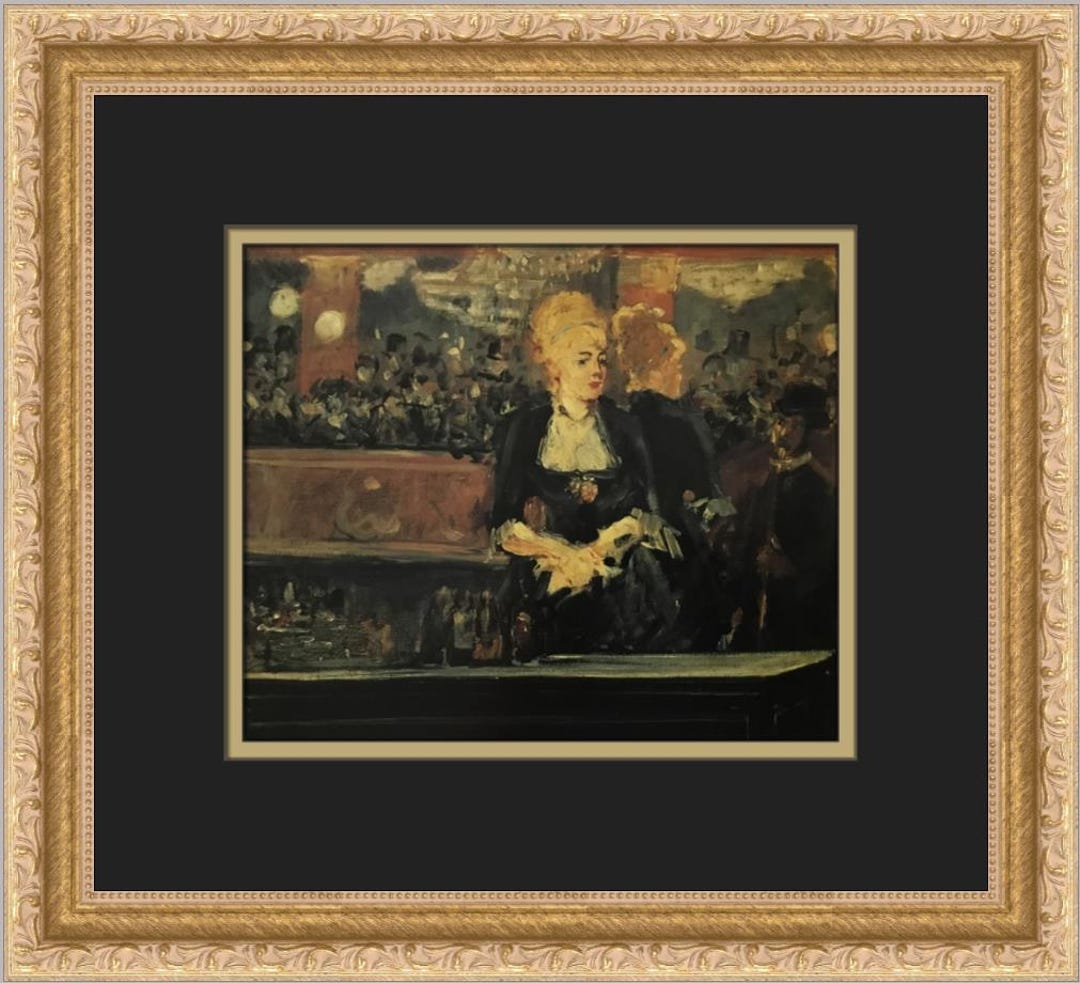 Edouard Manet A Bar at the Folies-bergere Custom Framed Print - Etsy