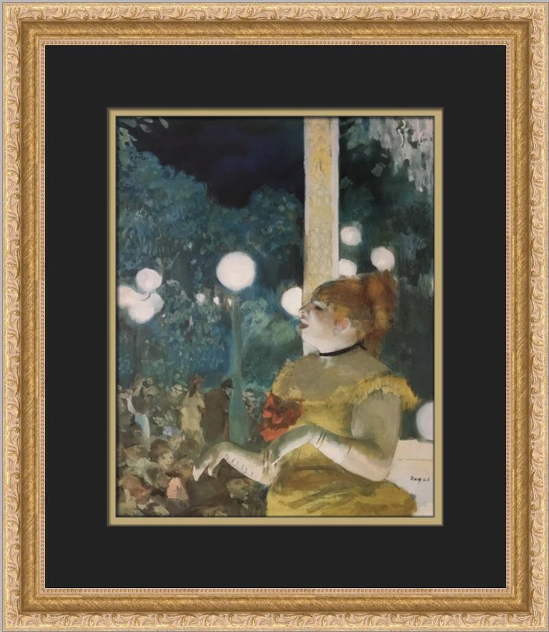 Edgar Degas Cafe-concert Singer Custom Framed Print - Etsy