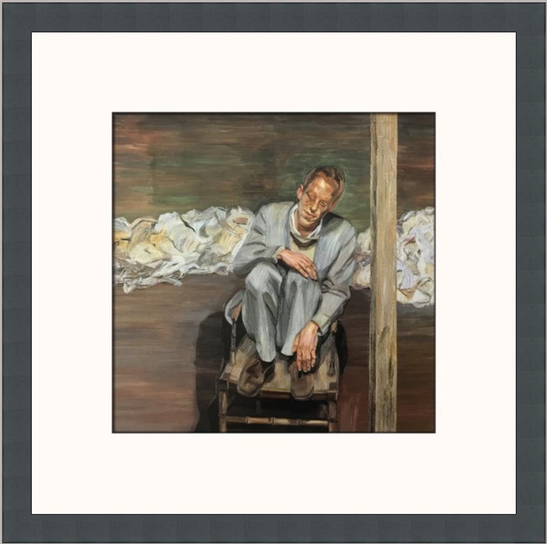 Lucian Freud Red Haired Man on a Chair Custom Framed Print - Etsy