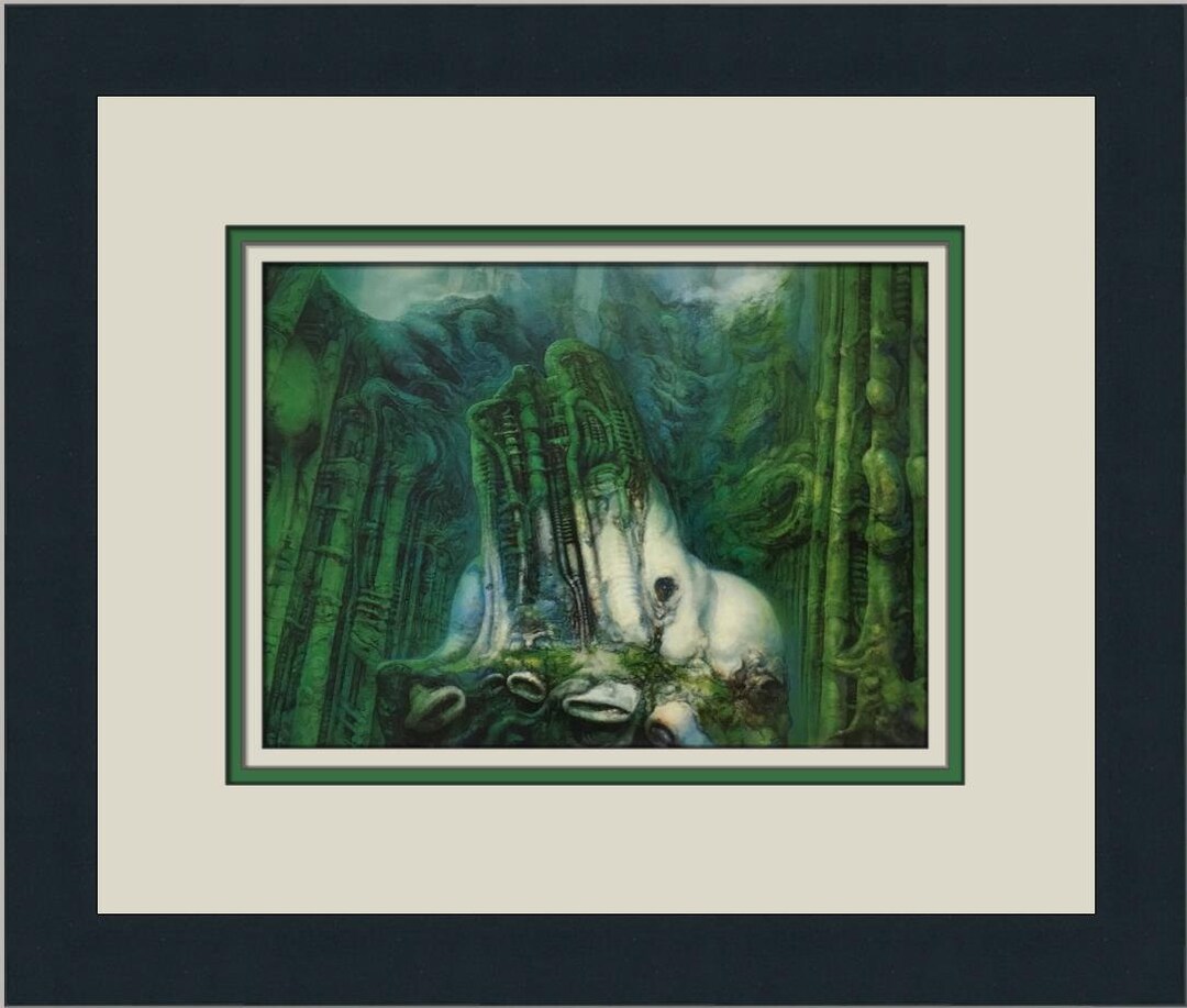 HR Giger H. R. Giger the Lord of the Rings Custom Framed Print - Etsy ...