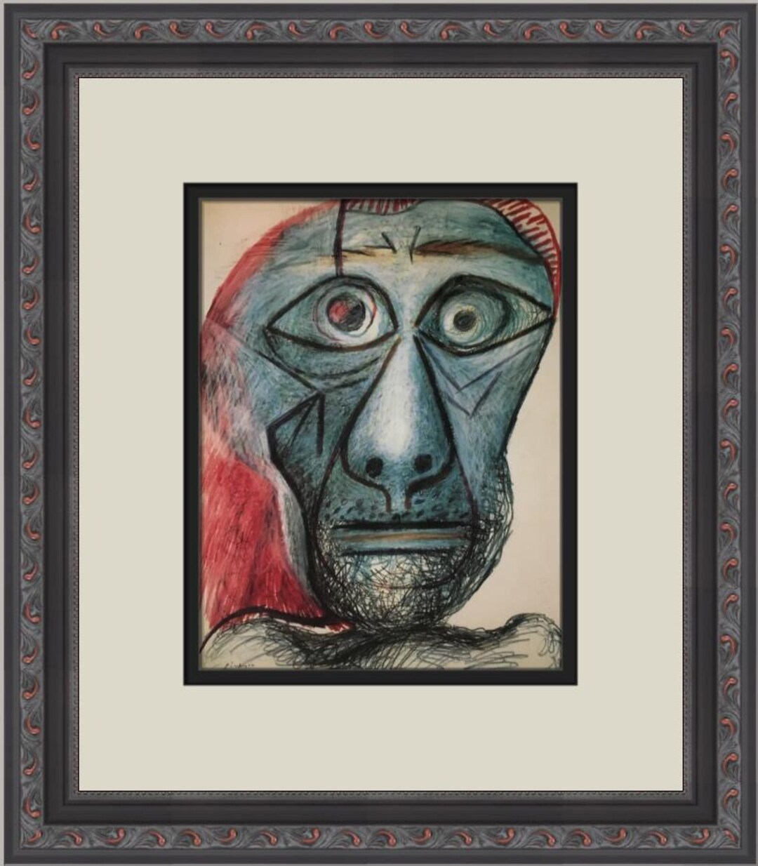 Pablo Picasso Self-portrait Custom Framed Print - Etsy
