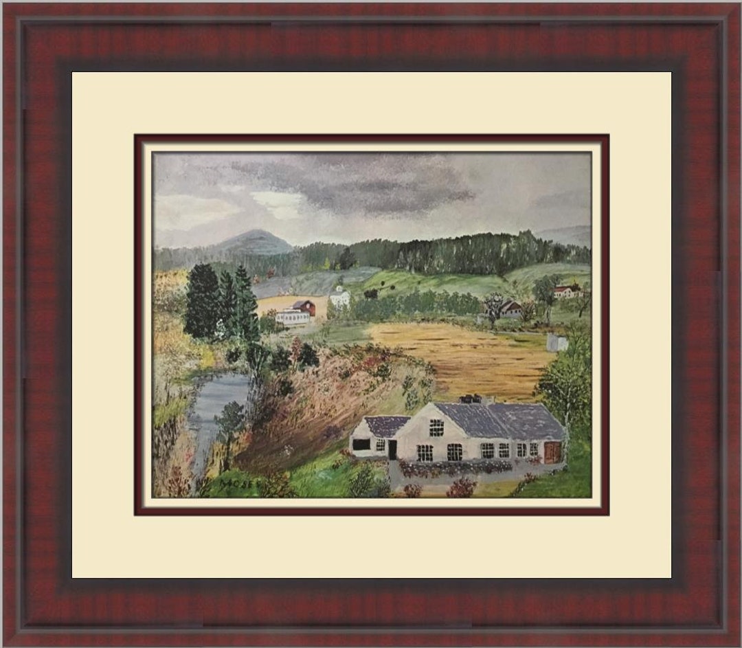 Grandma Moses Grandpa's House Custom Framed Print - Etsy