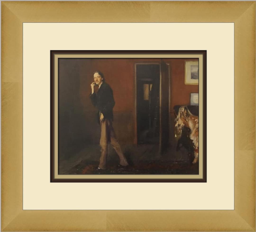 John Singer Sargent Robert Louis Stevenson and His Wife Custom Framed ...