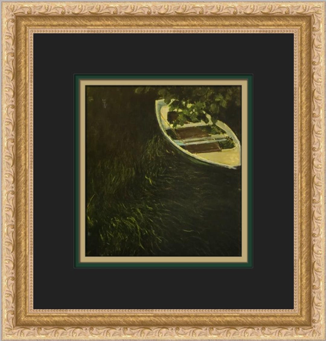 Claude Monet the Barque Custom Framed Print - Etsy
