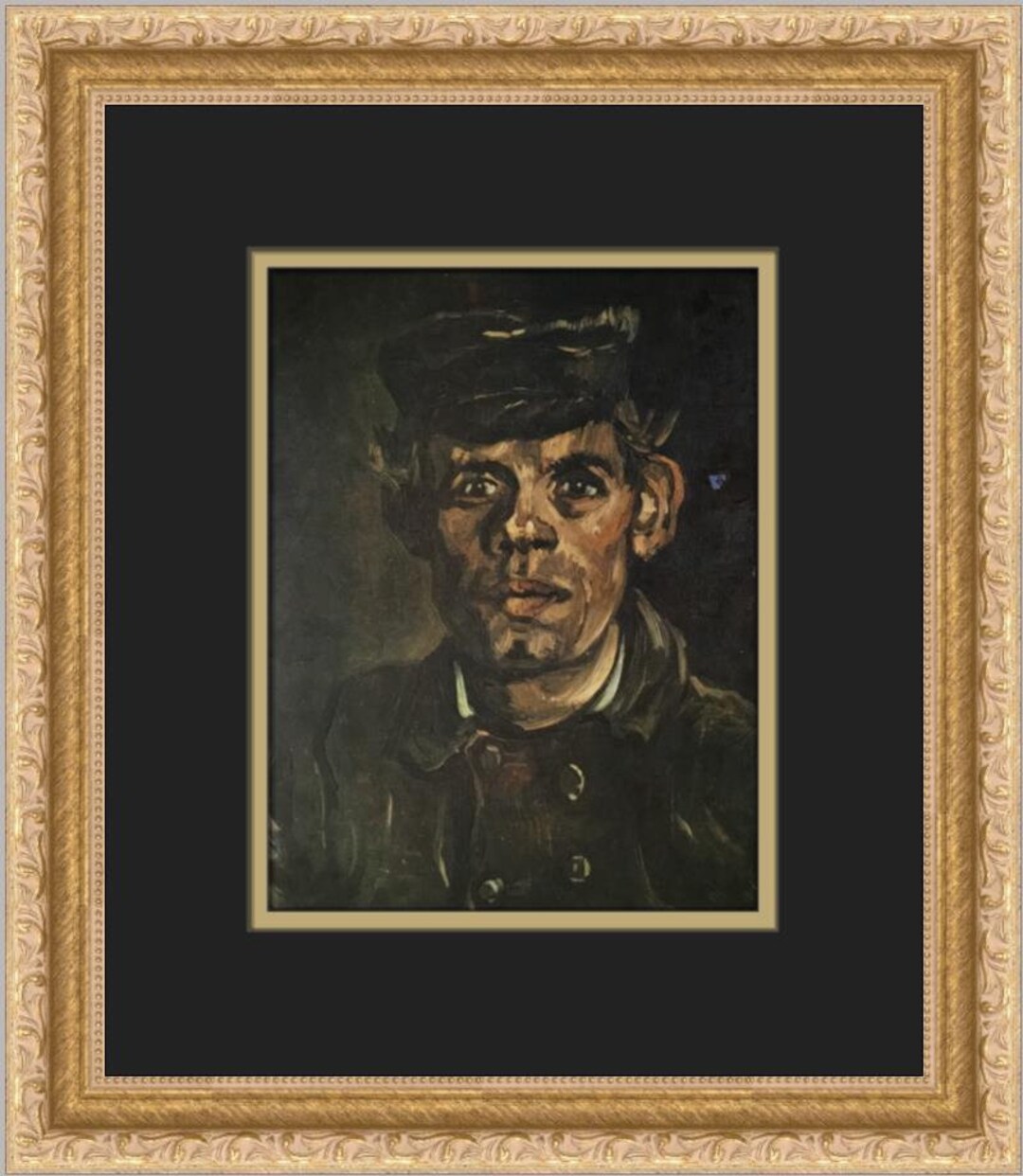 Vincent Van Gogh Peasant Man Head Custom Framed Print - Etsy
