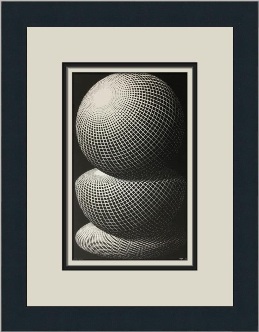 M.C. Escher MC Escher Three Spheres Custom Framed Print - Etsy