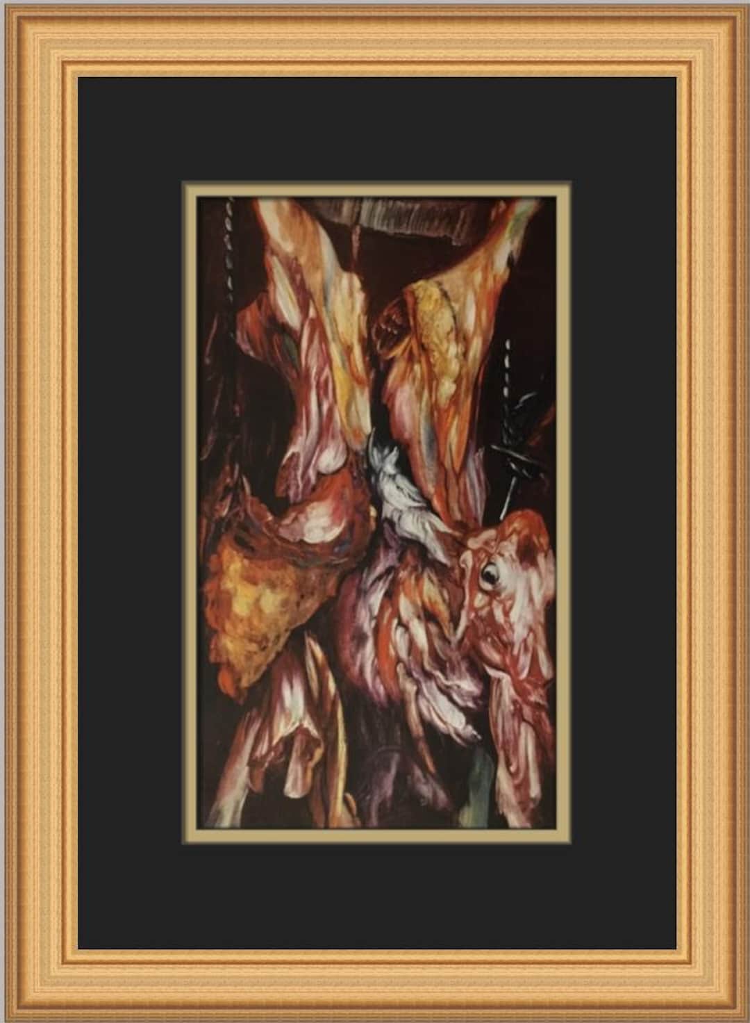 Hyman Bloom Slaughtered Animal Custom Framed Print - Etsy