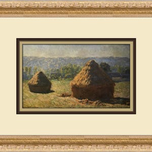 Claude Monet Haystacks Custom Framed Print - Etsy