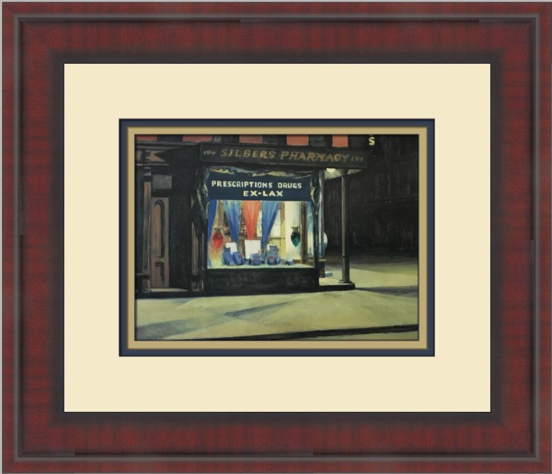 Edward Hopper Drug Store Custom Framed Print - Etsy