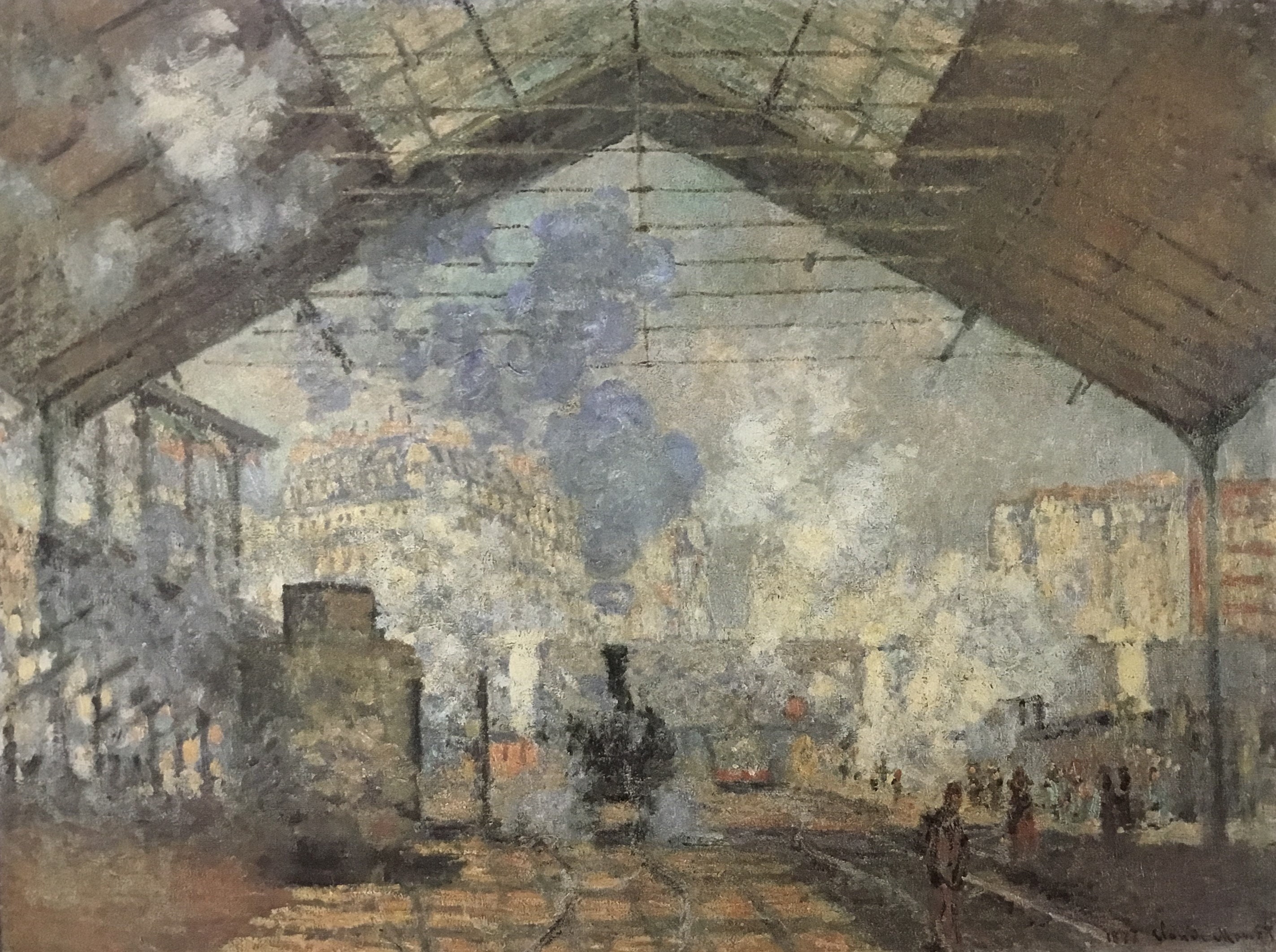 Claude Monet Saint-lazare Railway Station Custom Framed Print - Etsy