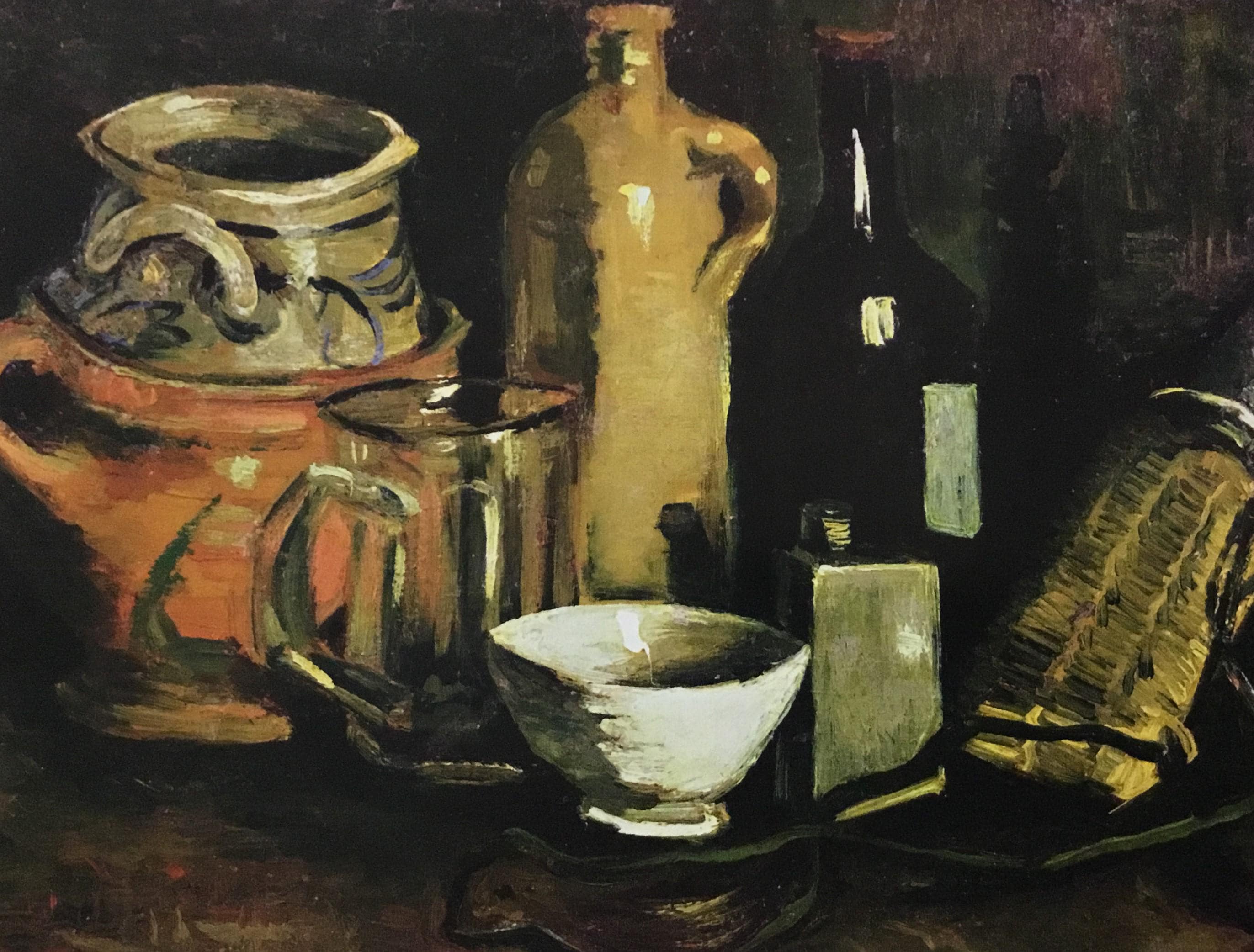 Vincent Van Gogh Still Life With Pots Jars and Bottles Custom Framed ...