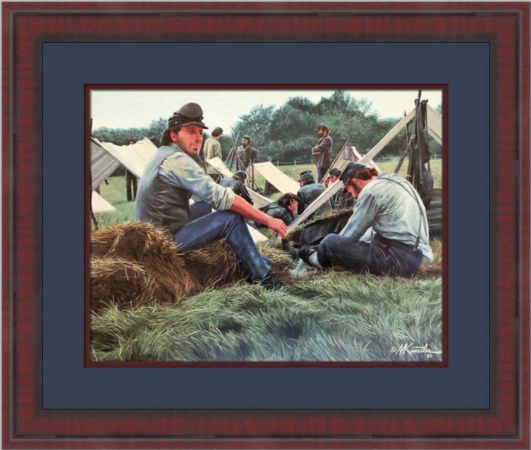 Mort Kunstler Civil War the Waiting War Custom Framed Print - Etsy