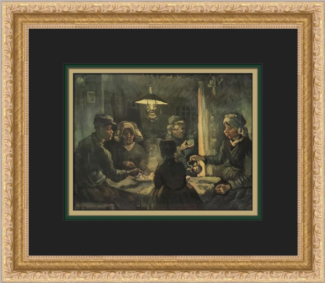 Vincent Van Gogh the Potato Eaters Custom Framed Print - Etsy