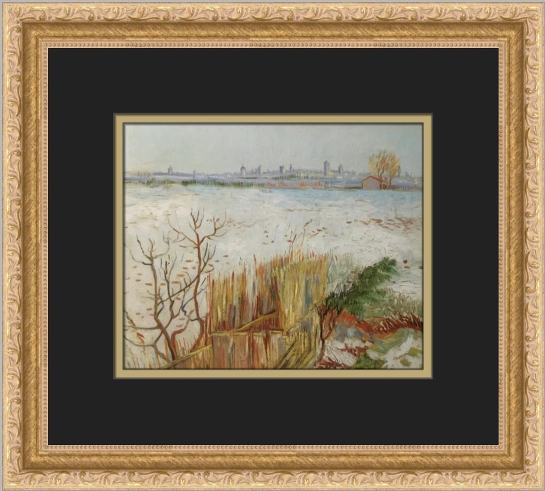 Vincent Van Gogh Snowy Landscape With Arles in the Background Custom ...