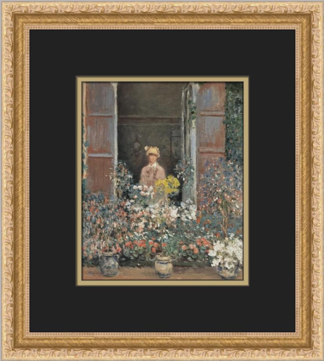 Claude Monet Camille at the Window Custom Framed Print - Etsy