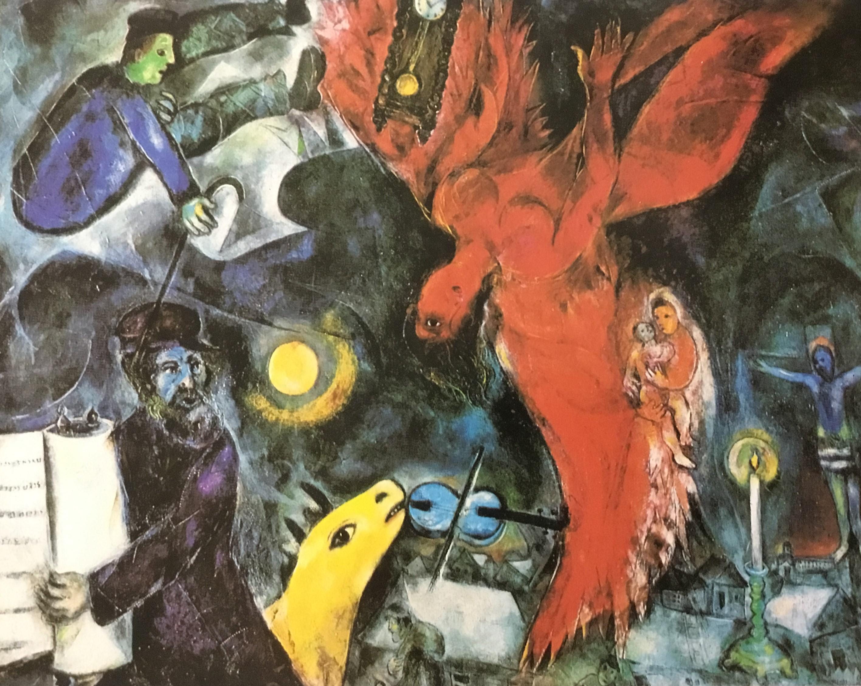 Marc Chagall the Falling Angel Custom Framed Print - Etsy