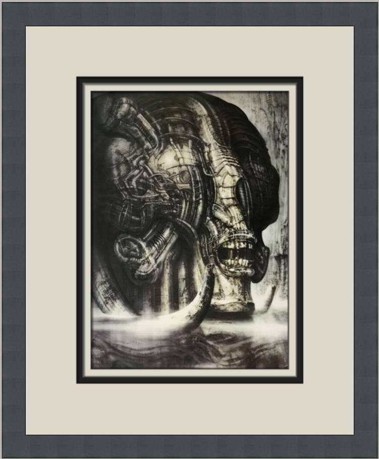 HR Giger H. R. Giger Necronom Iiia Custom Framed Print - Etsy