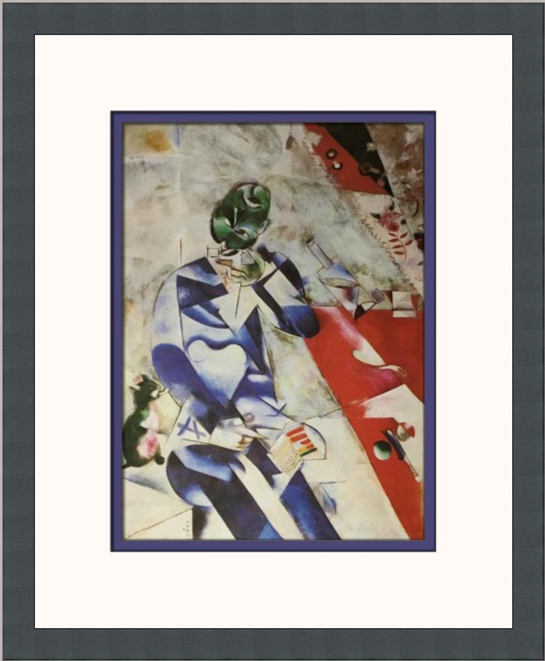 Marc Chagall the Poet Custom Framed Print - Etsy
