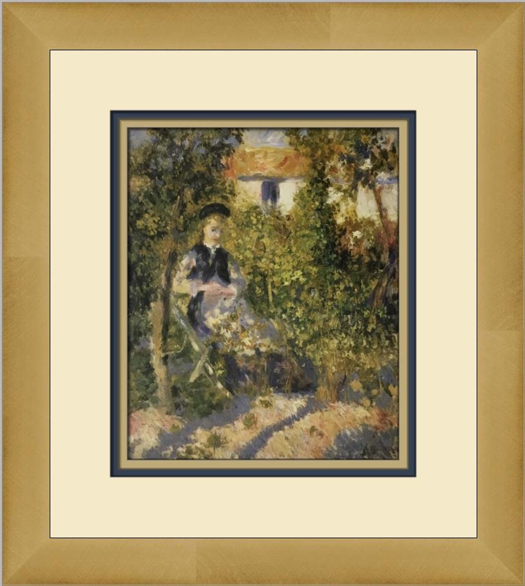 Pierre-auguste Renoir Nini in the Garden Custom Framed Print - Etsy