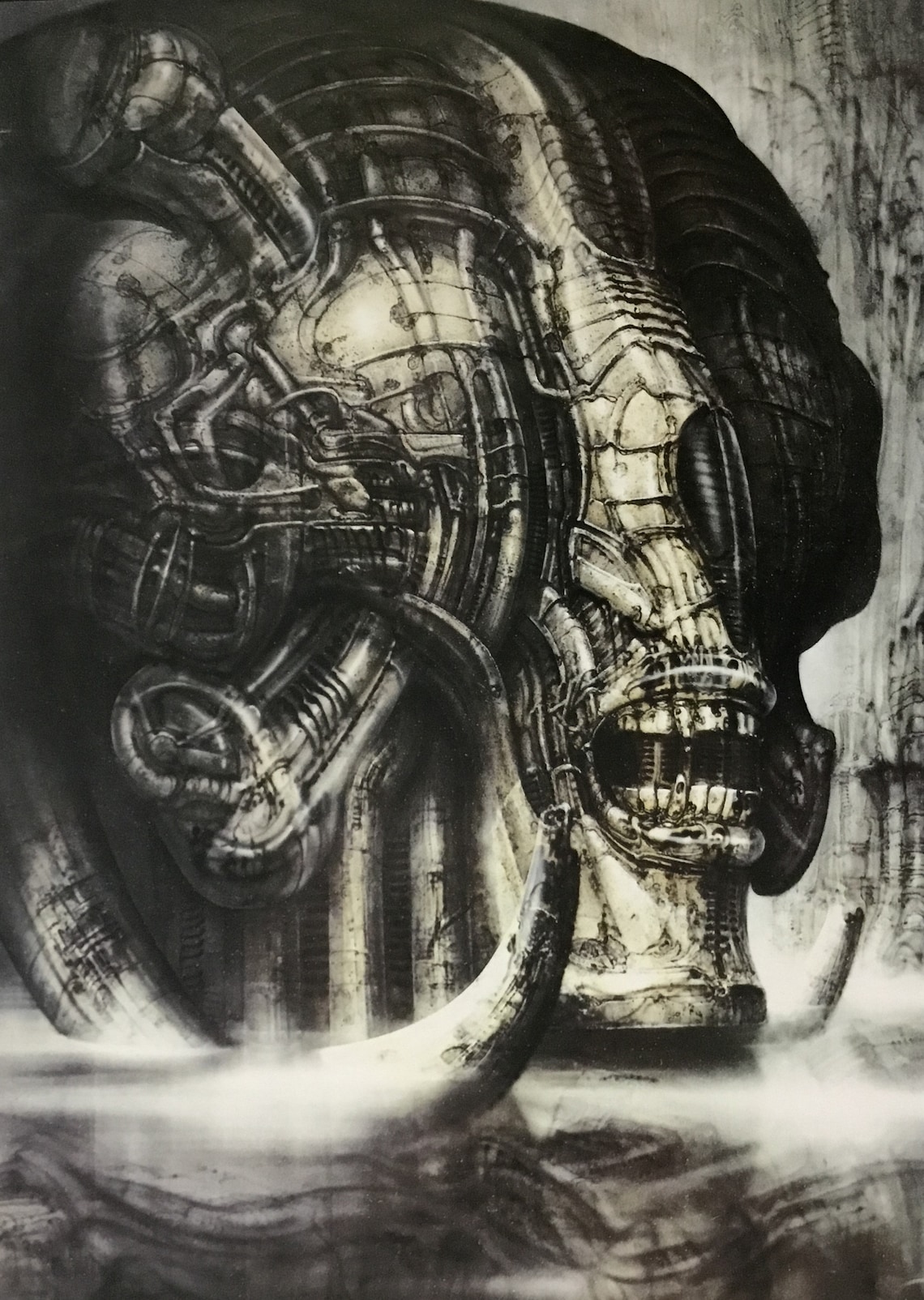 HR Giger H. R. Giger Necronom Iiia Custom Framed Print - Etsy