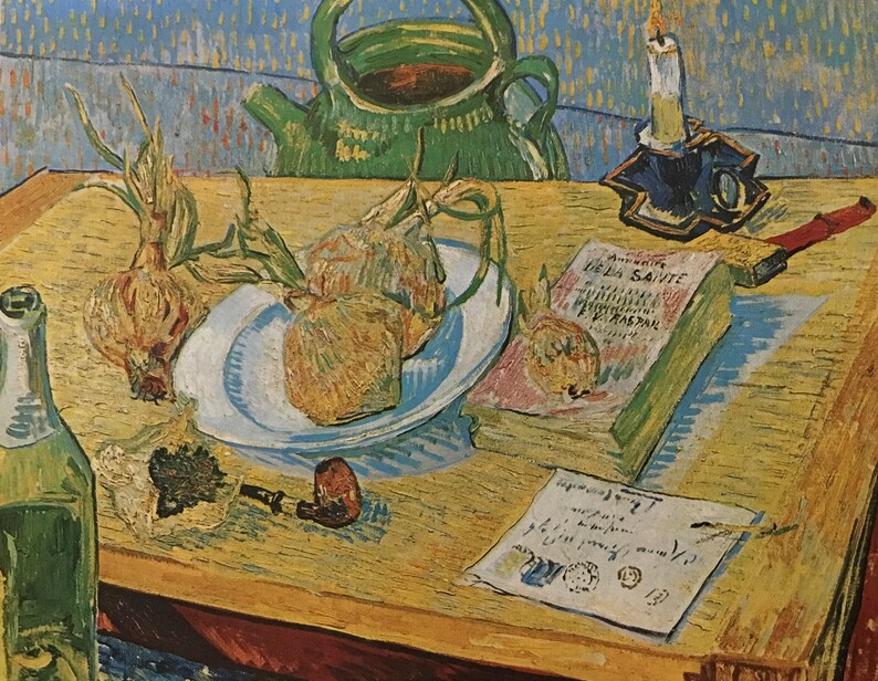Vincent Van Gogh Still Life With Drawing Board and Onions Custom Framed ...