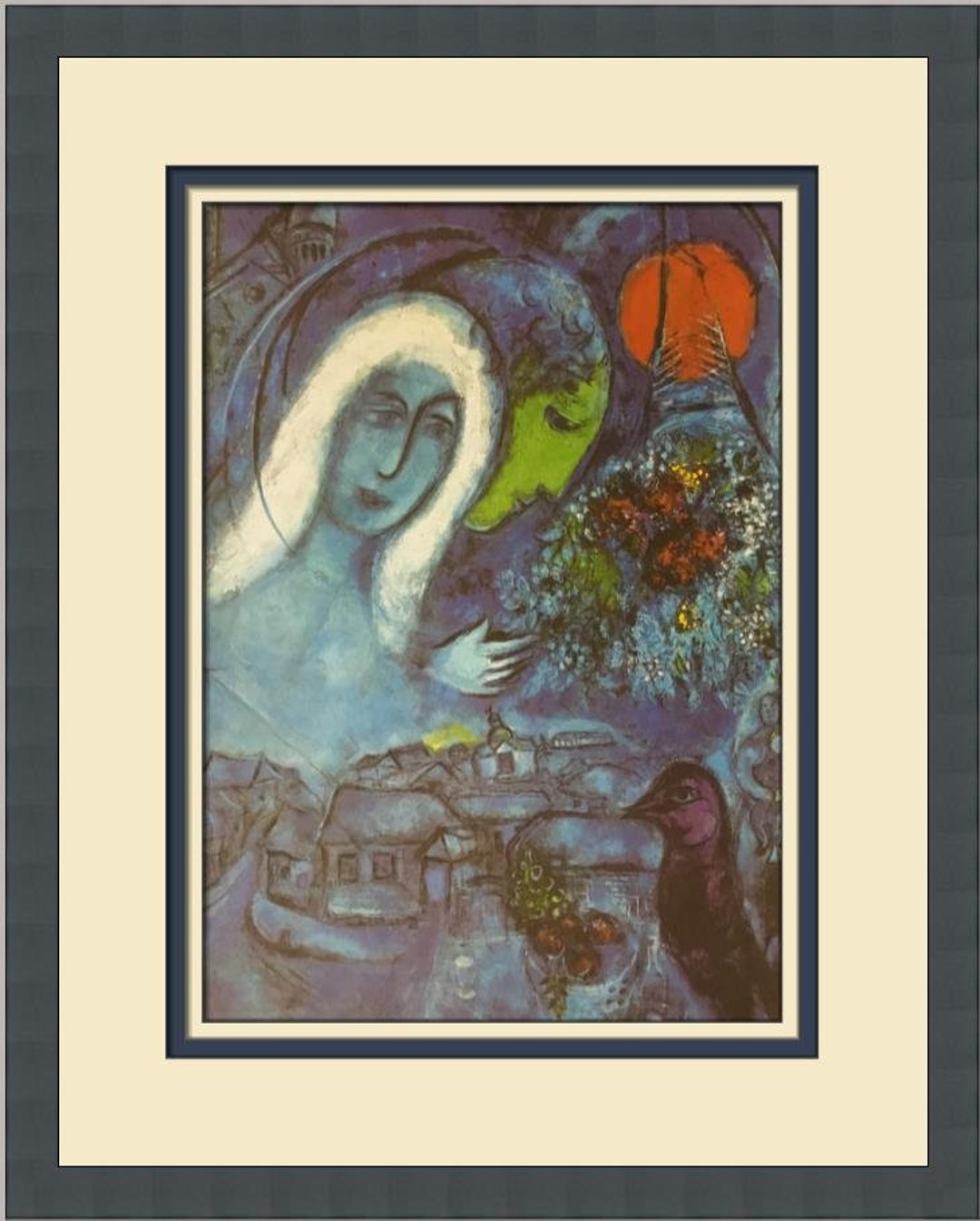 Marc Chagall Le Champ De Mars Custom Framed Print - Etsy