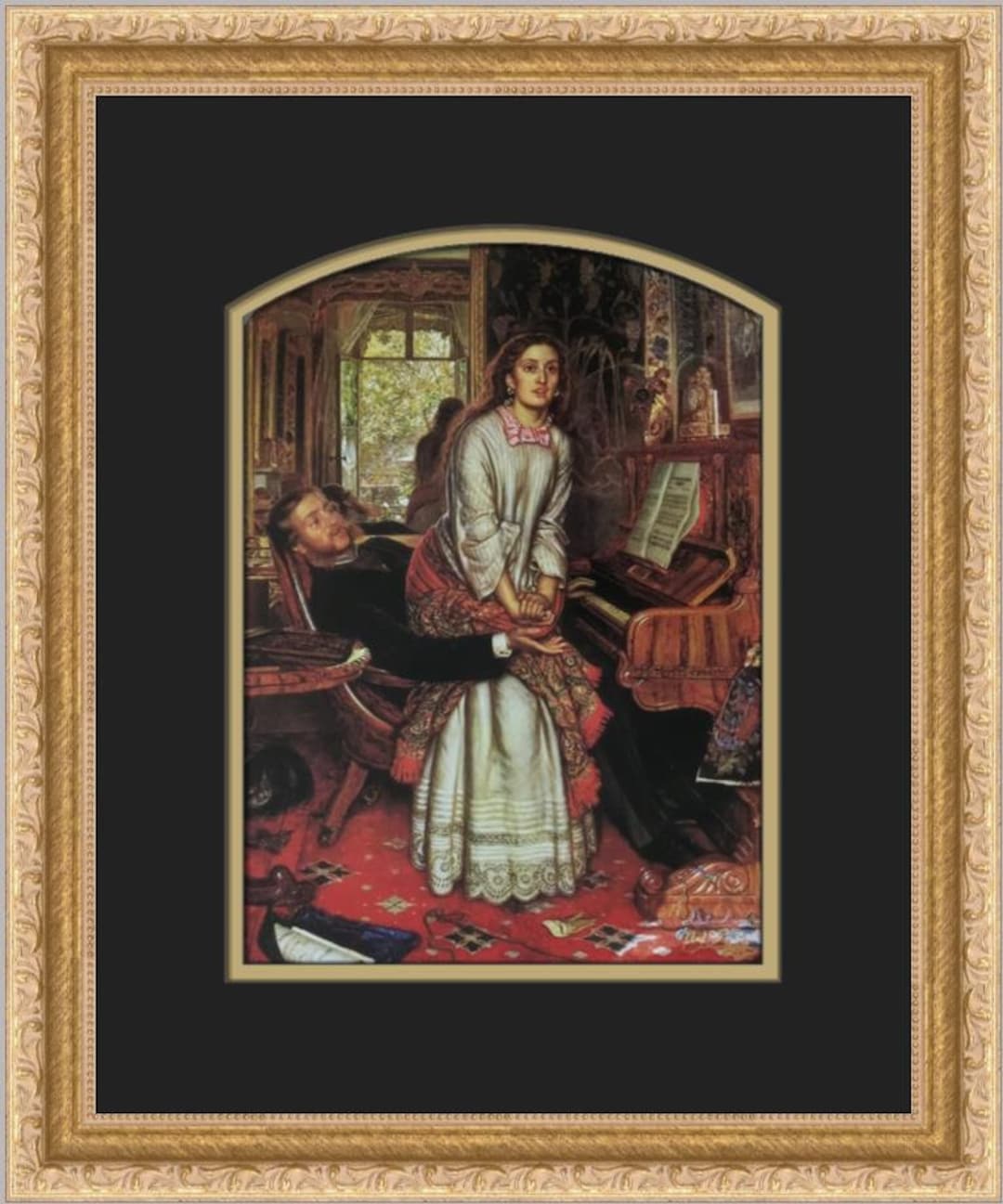 William Holman Hunt the Awakening Conscience Custom Framed Print - Etsy