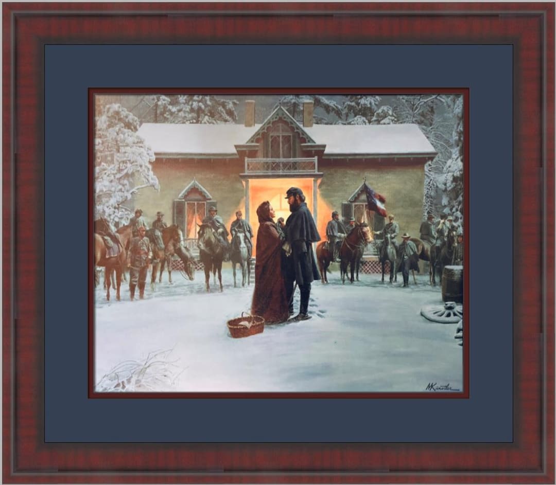 Mort Kunstler Civil War Until We Meet Again Custom Framed Print - Etsy