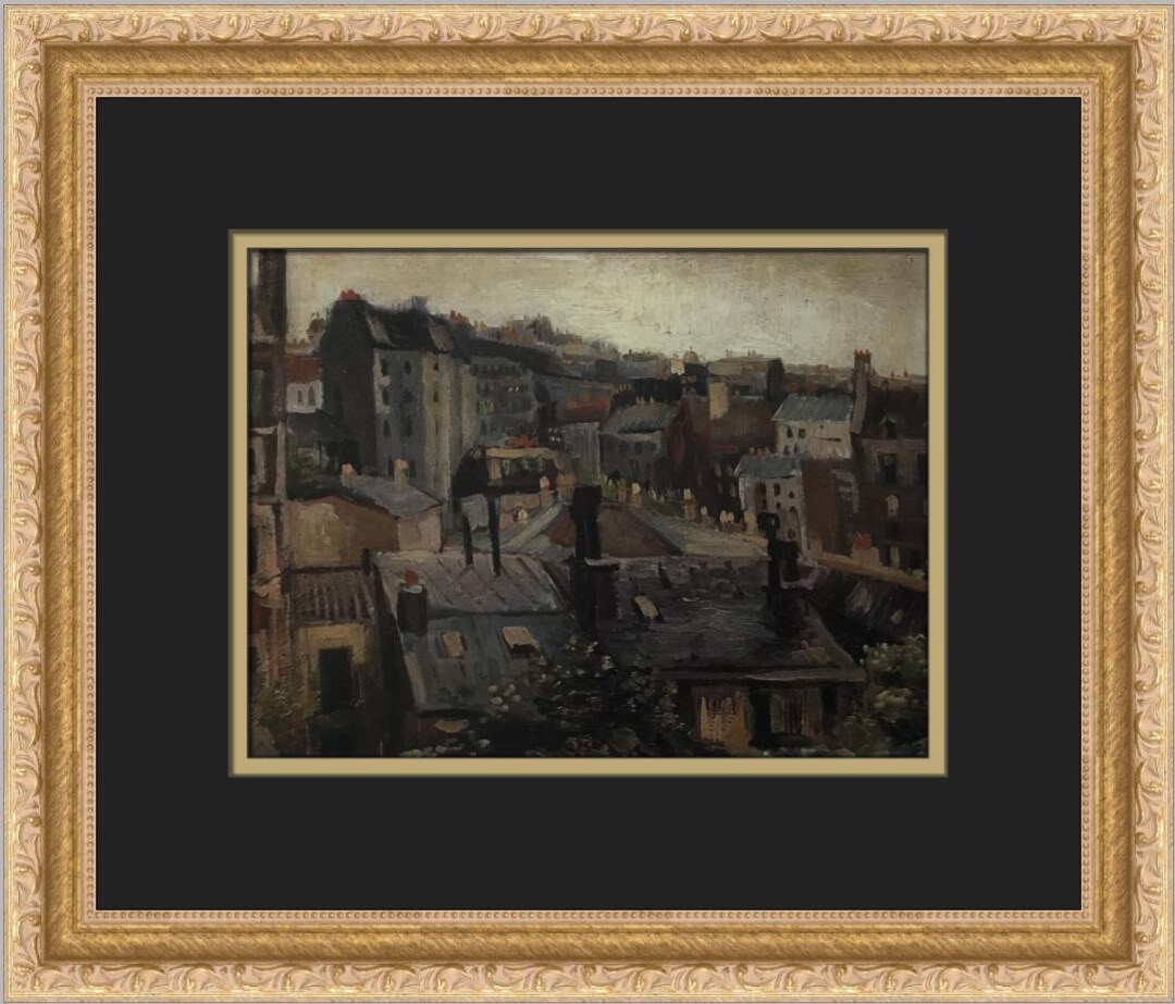 Vincent Van Gogh Roofs in Paris Custom Framed Print - Etsy