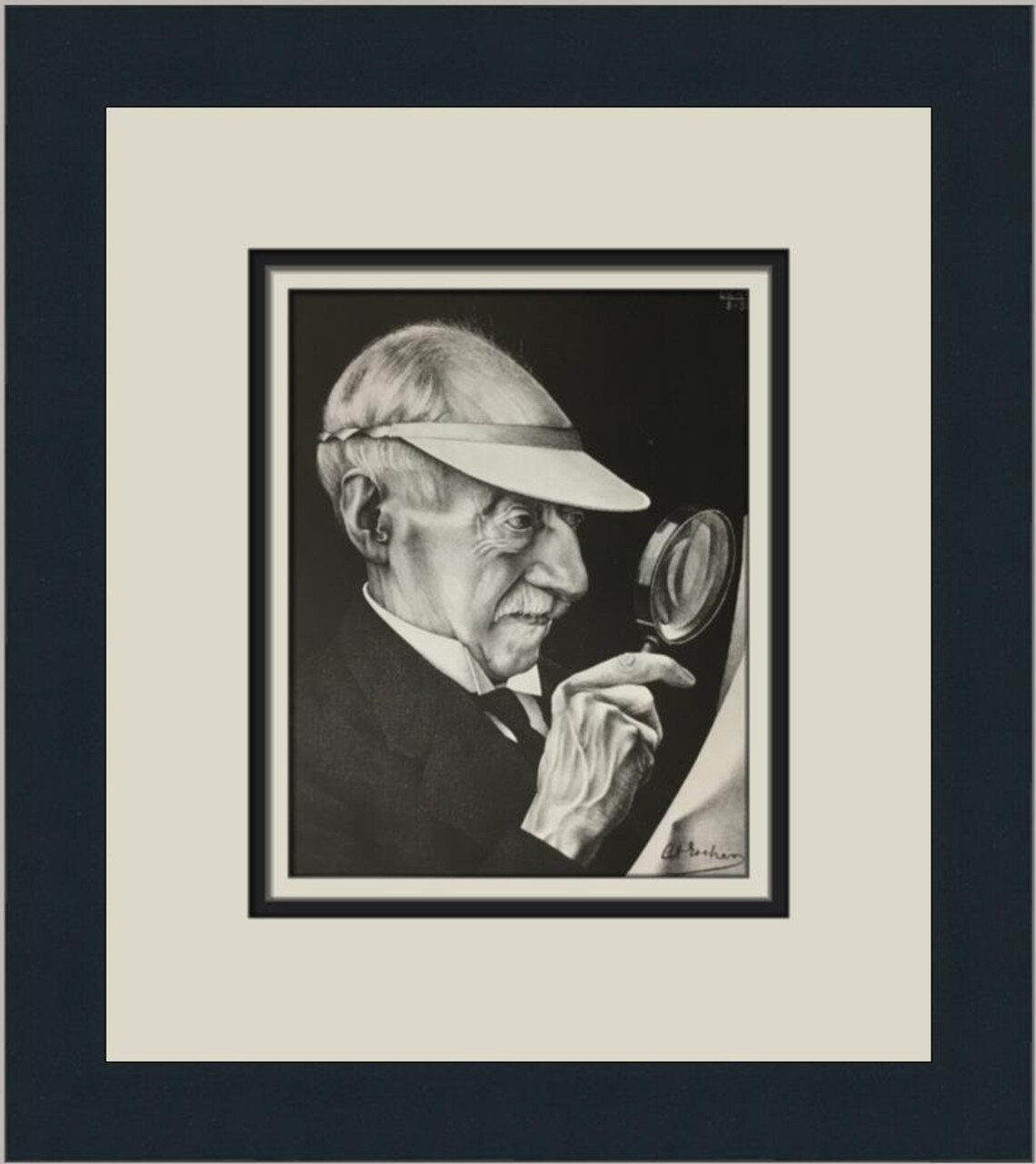 M.C. Escher MC Escher Portrait of G.A. Escher Custom Framed Print - Etsy