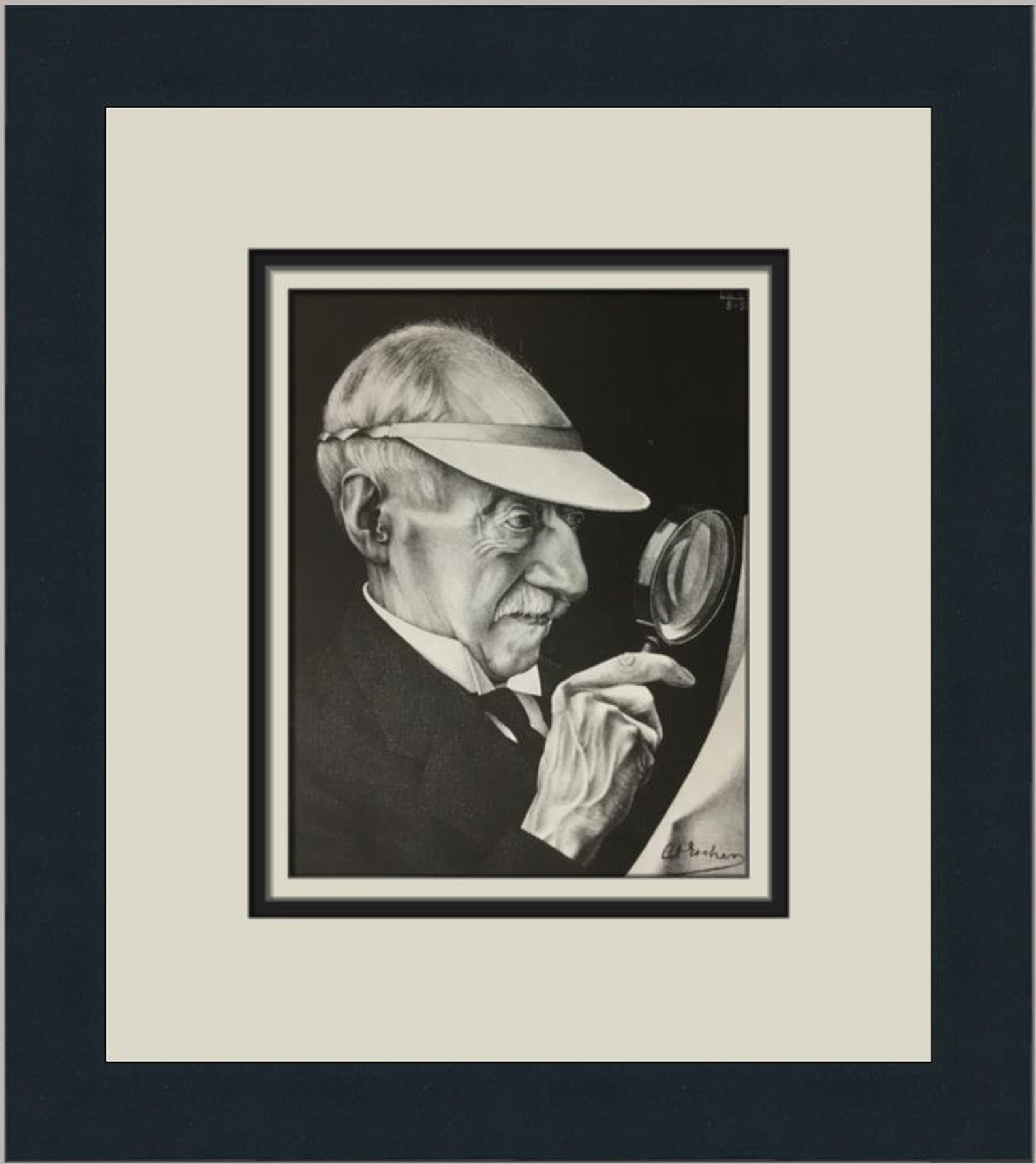 M.C. Escher MC Escher Portrait of G.A. Escher Custom Framed Print - Etsy