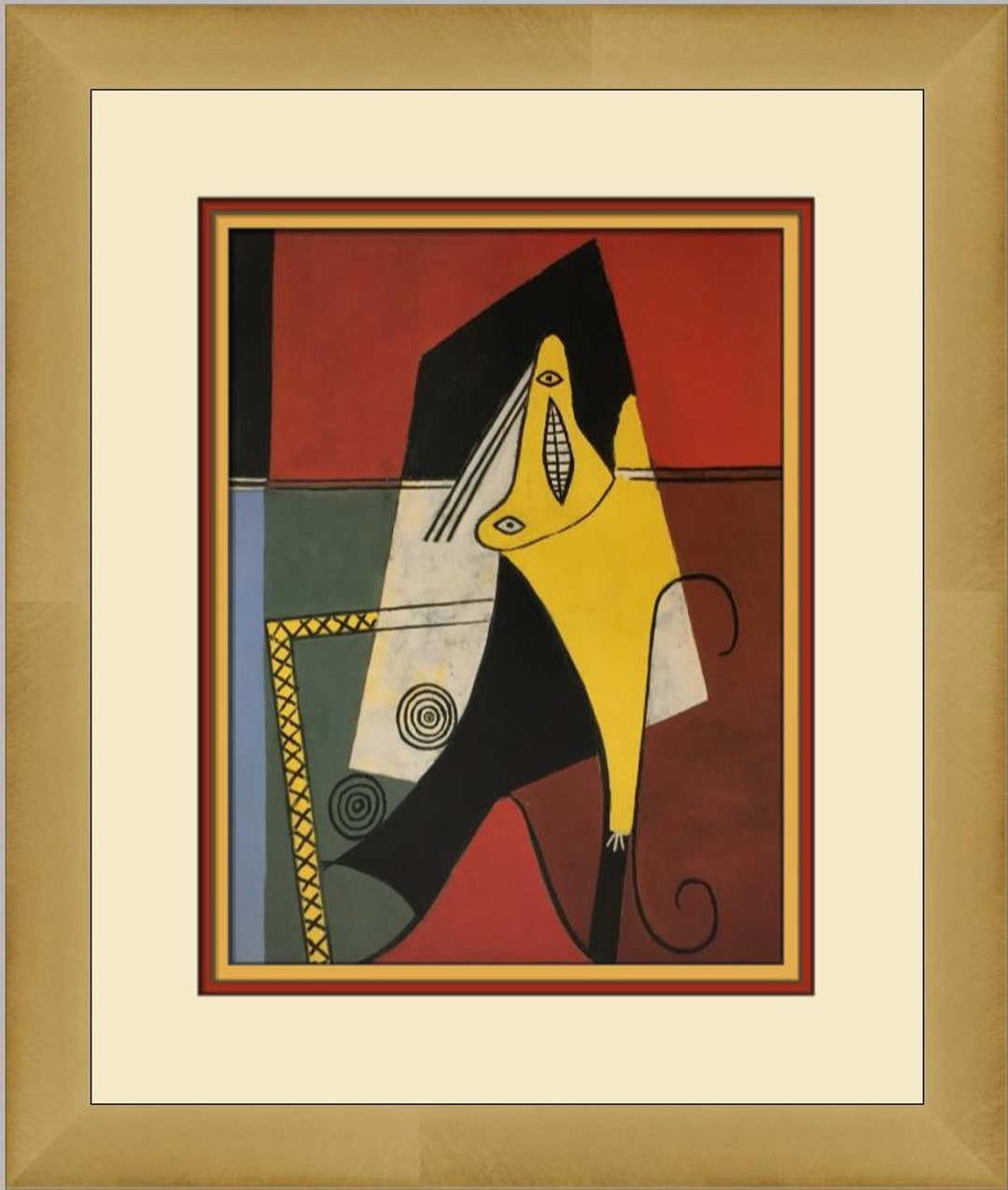 Pablo Picasso Figure Custom Framed Print - Etsy