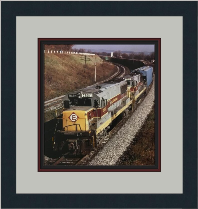 Erie Lackawanna Railroad 2507 Custom Framed Print - Etsy