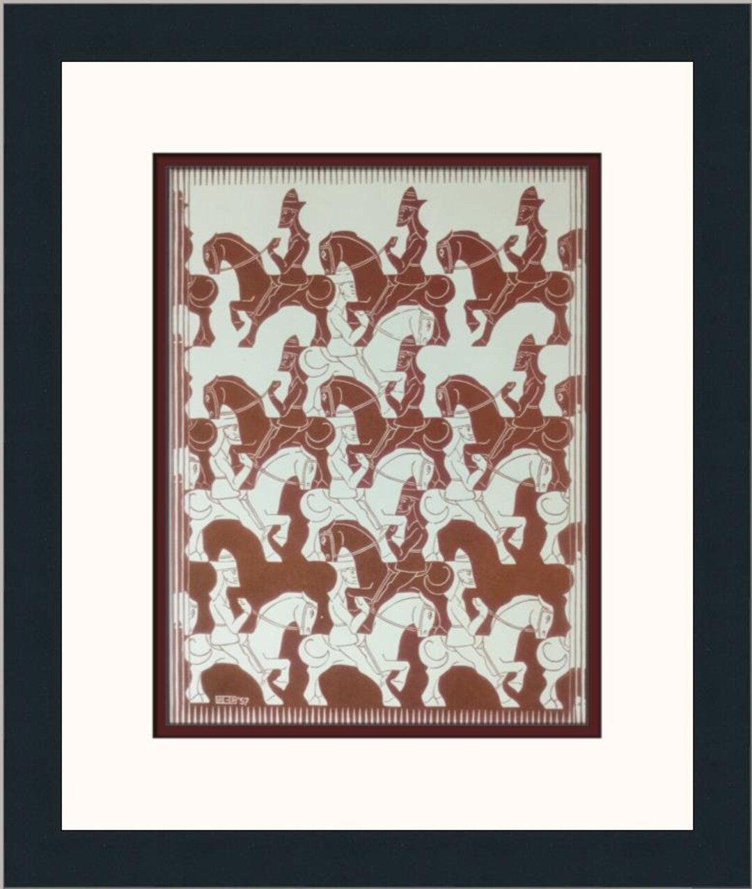 M.C. Escher Regular Division of the Plane II Custom Framed Print - Etsy