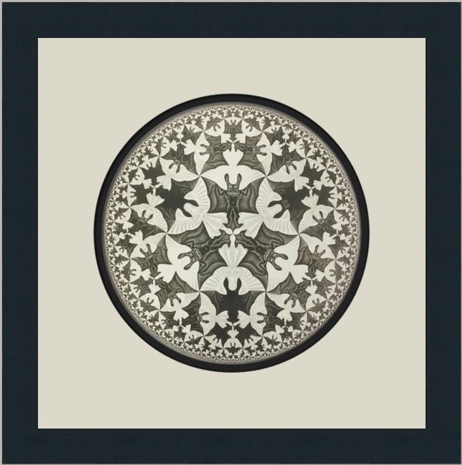 M.C. Escher MC Escher Circle Limit IV Custom Framed Print - Etsy