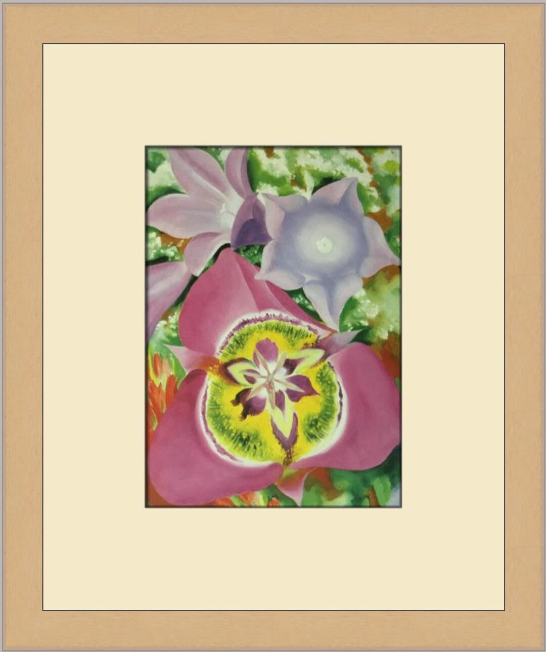 Georgia O'keeffe Mountain Flowers Mariposa Lily Custom Framed Print - Etsy