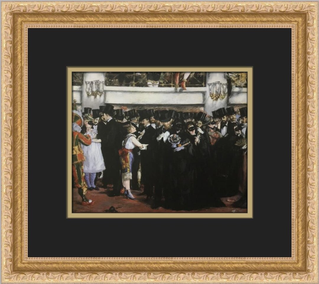 Edouard Manet Masked Ball at the Opera Custom Framed Print - Etsy