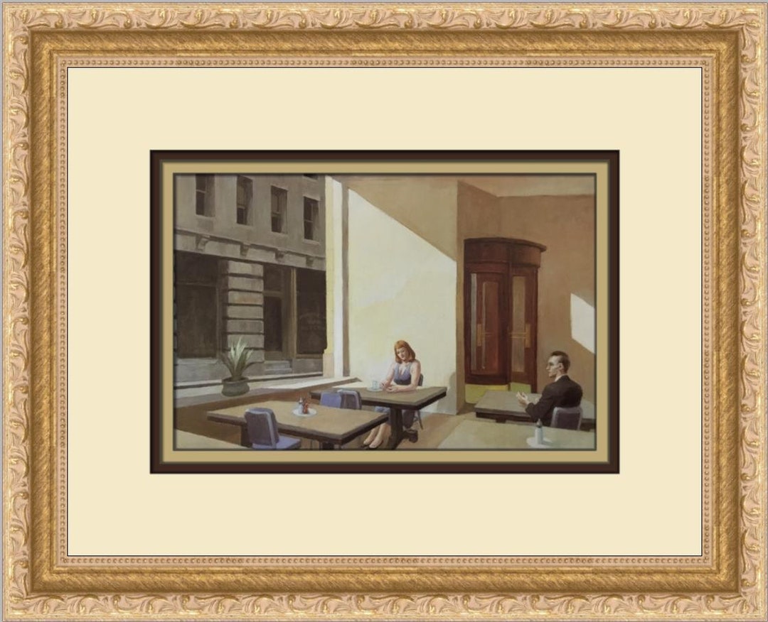 Edward Hopper Sunlight in A Cafeteria Custom Framed Print - Etsy