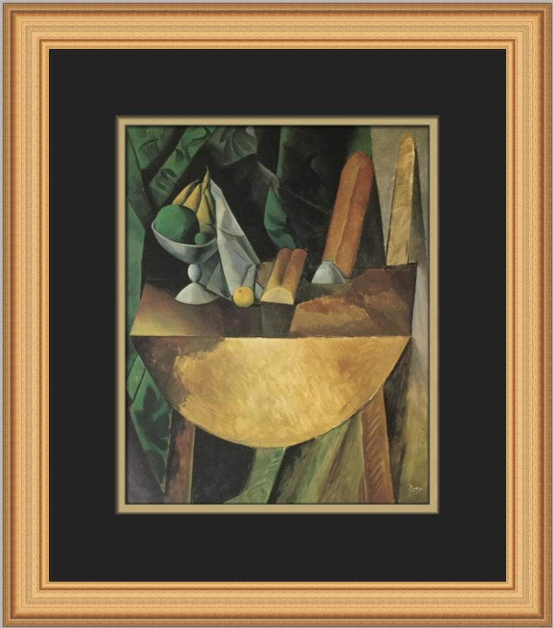 Pablo Picasso Bread and Fruit Dish on a Table Custom Framed Print - Etsy