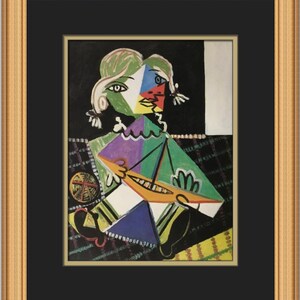 Pablo Picasso A Portrait of Maya Picasso Custom Framed Print - Etsy