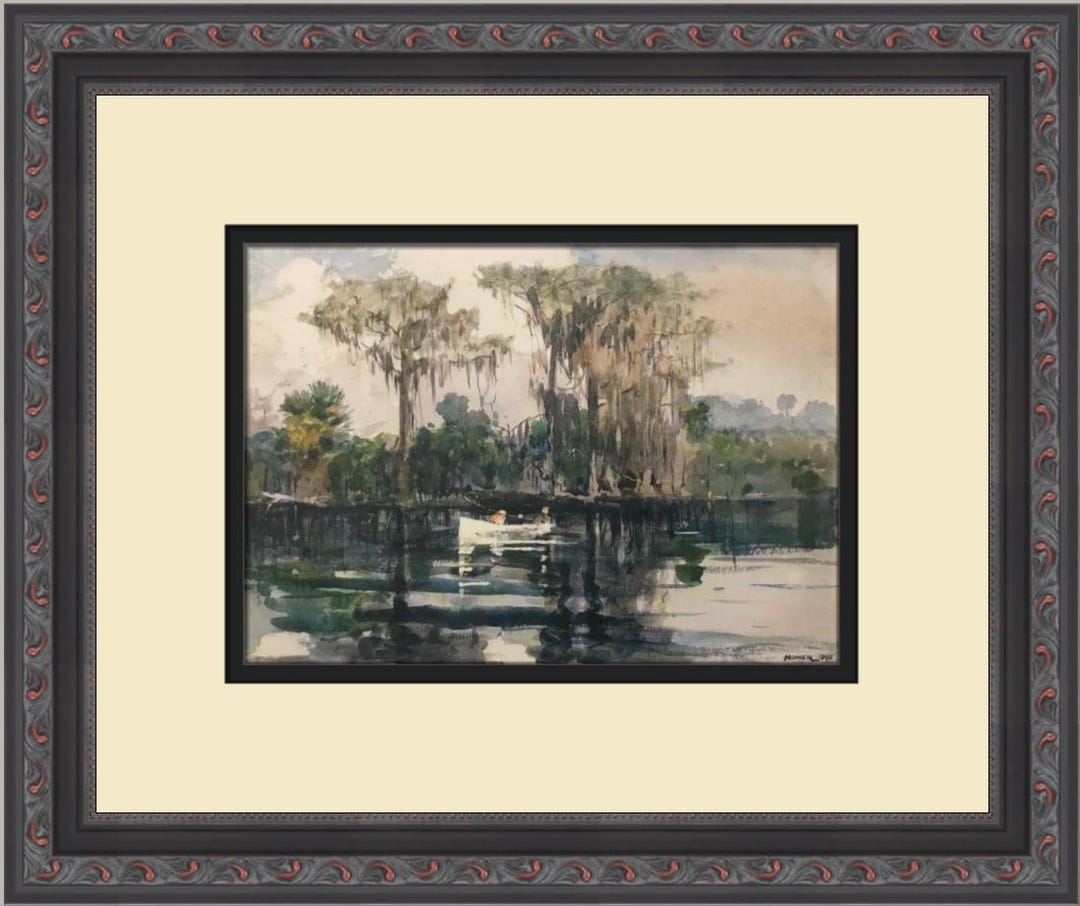 Winslow Homer St. Johns River in Florida Custom Framed Print - Etsy