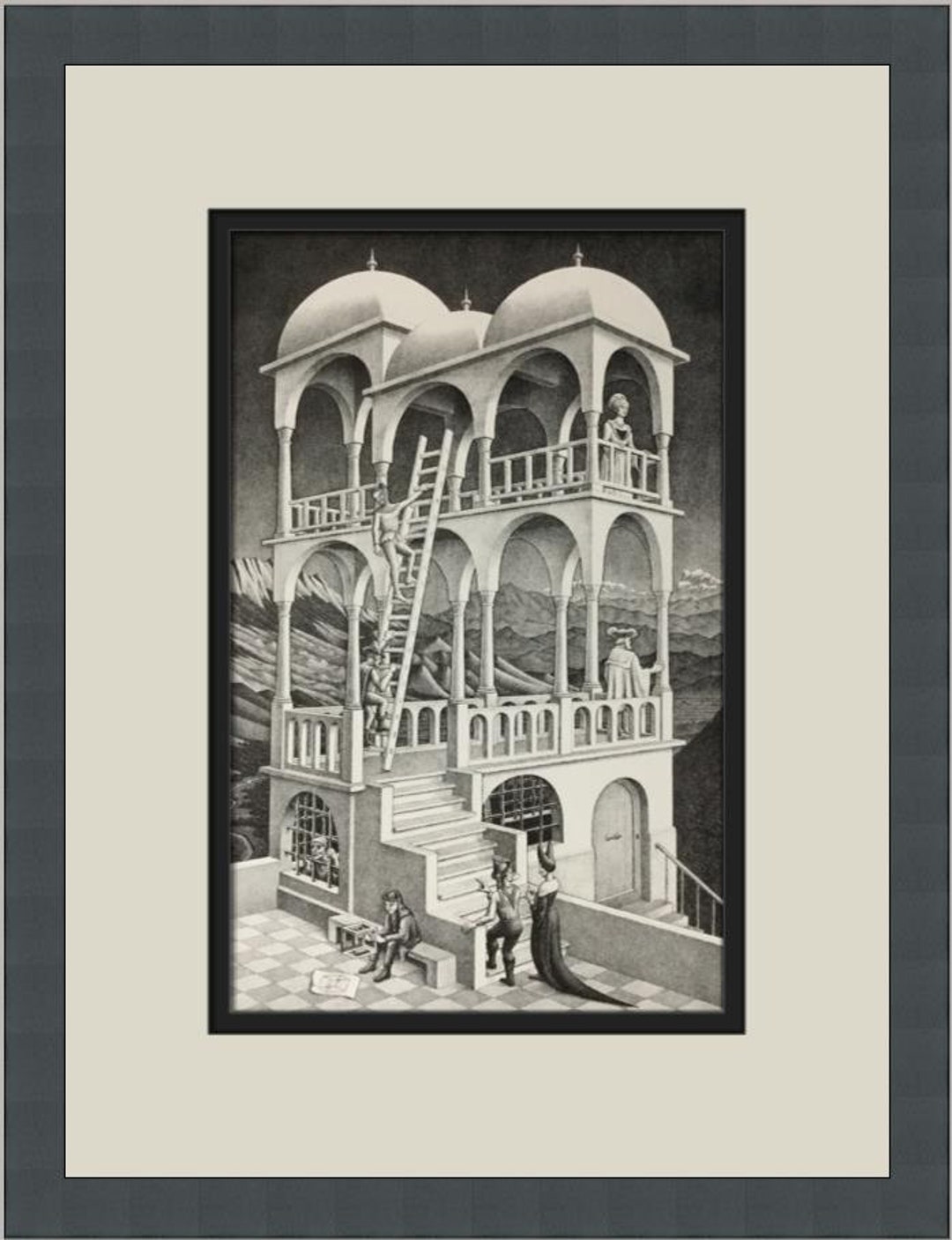 M.C. Escher MC Escher Belvedere Custom Framed Print - Etsy