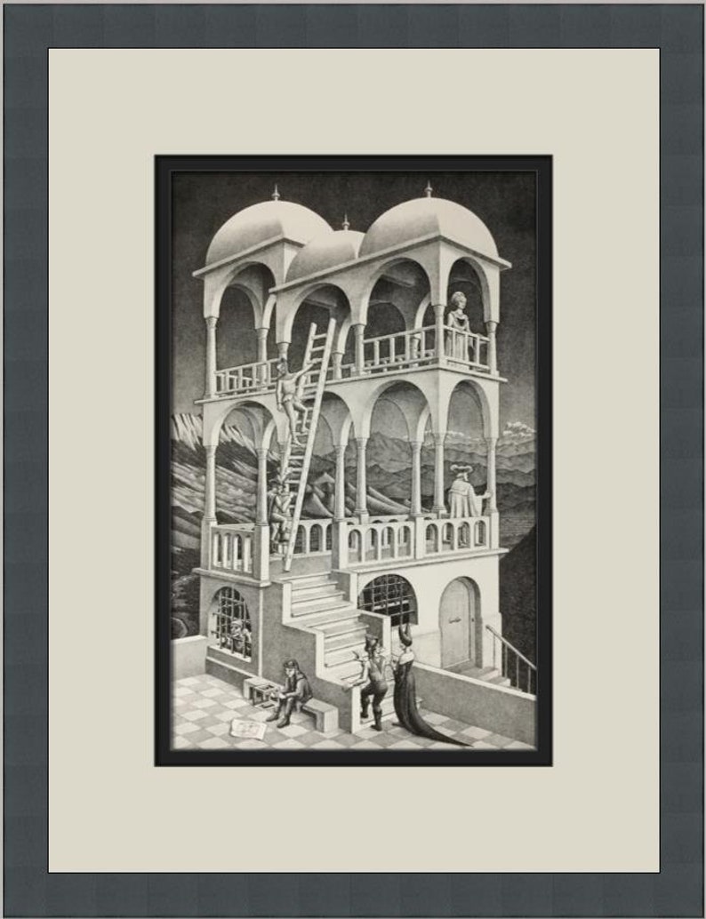 M.C. Escher MC Escher Belvedere Custom Framed Print - Etsy